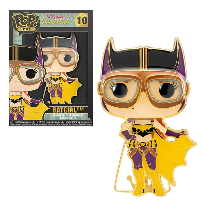 Funko POP Pin DC Comics Bombshells Batgirl Collectible 4" Enamel Pin B ...