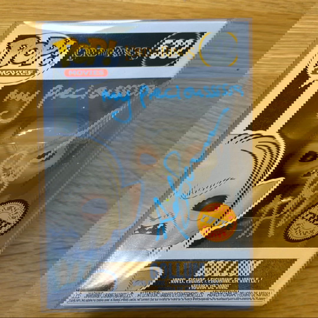 Funko Pop! Movies - LOTR Gollum - Signed By Andy Serkis - fully authen ...