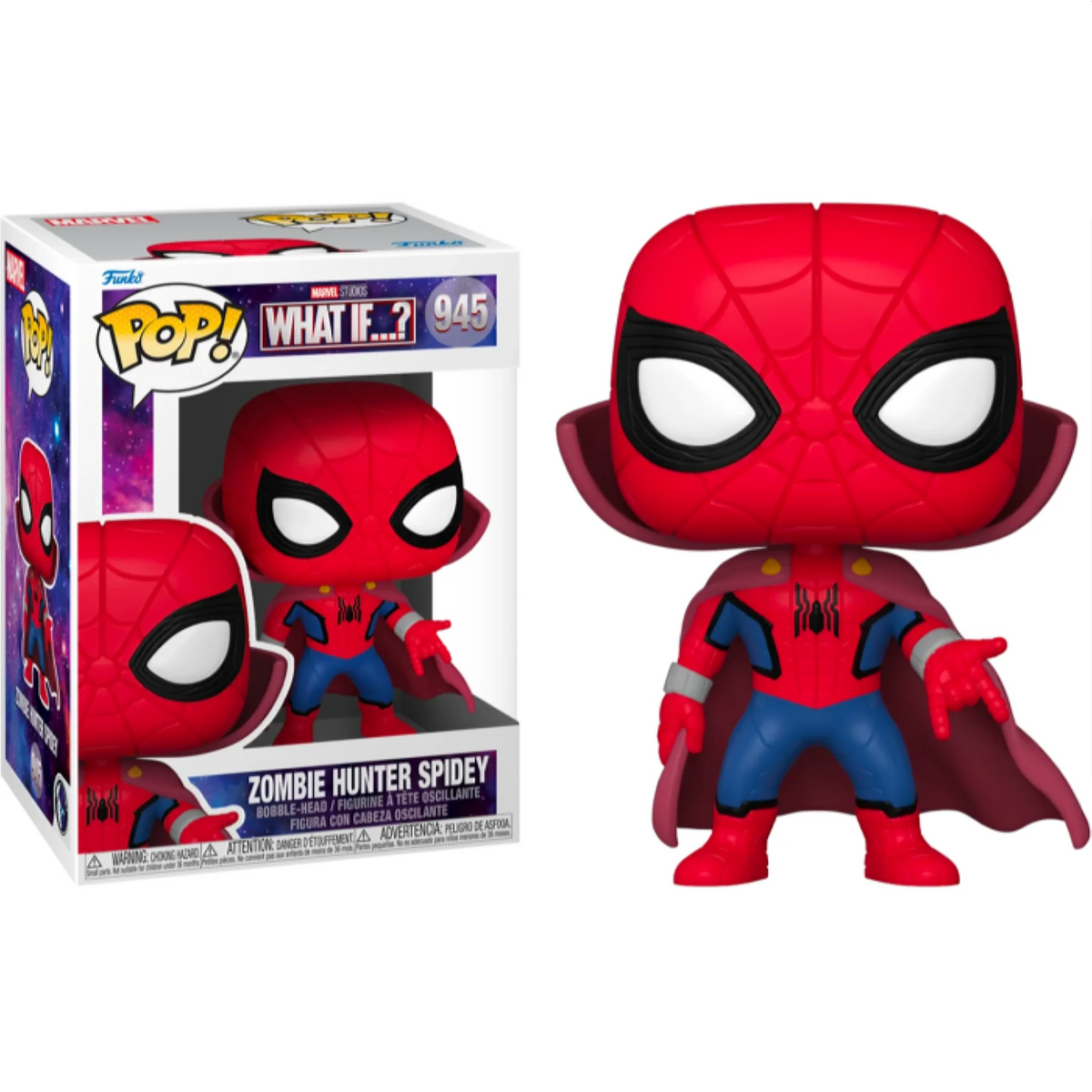 PRE LOVED Funko Pop! Marvel's What If…? - Zombie Hunter Spider-Man Fun ...