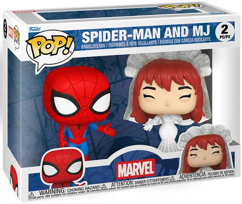 FUNKO POP MARVEL: SUPERHERO COUPLES - SM & MJ 2PK – The Geek In Me